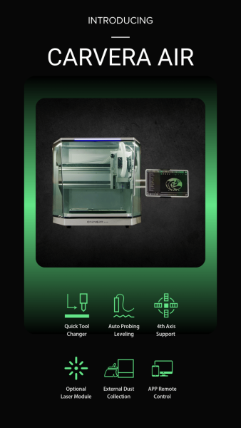 [视频] Makera Carvera Air：一台桌面级智能且多功能的台式数控机床-深山闲士的博客-专业且齐全的3D打印机视频资料库
